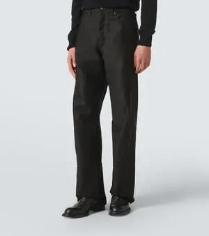 MAISON MARGIELA Straight Leg Cotton Trousers