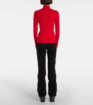 Fusalp Andromede Ribbed-knit Half-zip Sweater - Red