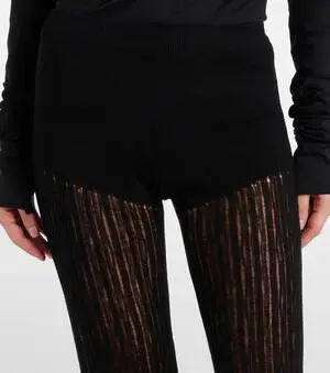 DIDU Knitted Wool Flared Pants