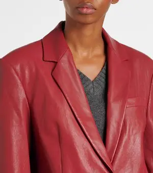 Brunello Cucinelli Leather Blazer