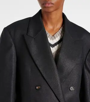 Brunello Cucinelli Wool-blend Blazer - Black