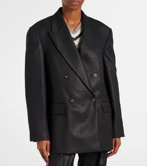 Brunello Cucinelli Wool-blend Blazer - Black