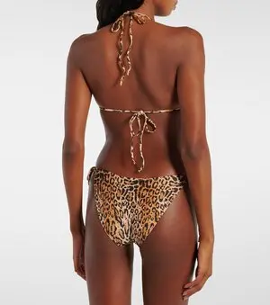 Melissa Odabash Costa Leopard-print Bikini Bottom - Brown