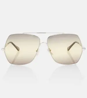 Chloé Chloé Aly Square Sunglasses Grey