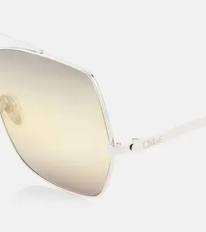 Chloé Aly Square Sunglasses