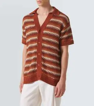 Frescobol Carioca Pinto Crochet Cotton Shirt - Neutrals