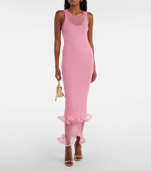 Simkhai Daniella Ruffled Midi Dress