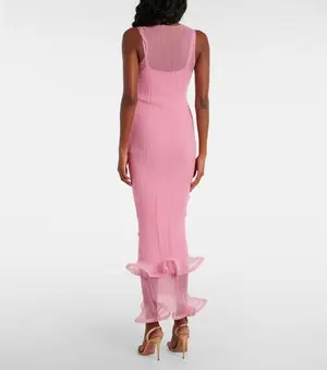Simkhai Daniella Ruffled Midi Dress
