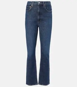 AGOLDE Stovepipe High-rise Straight Jeans - Blue