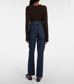 AGOLDE Stovepipe High-rise Straight Jeans - Blue