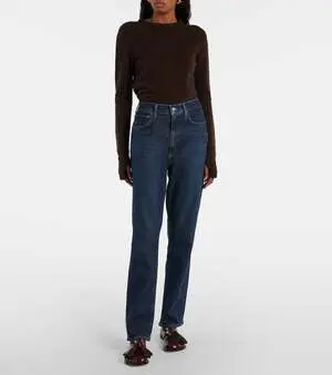 AGOLDE Stovepipe High-rise Straight Jeans - Blue