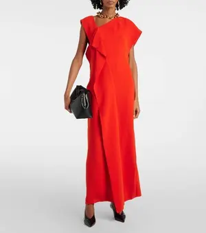 Plan C Asymmetric Maxi Dress