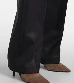 Brunello Cucinelli Wool-blend Wide-leg Trousers