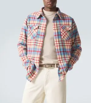 GOD'S TRUE CASHMERE Al's Run Plaid Cashmere Shirt - Multicoloured