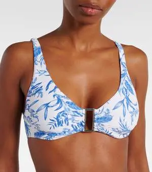 Melissa Odabash Bel Air Printed Bikini Top - Yellow
