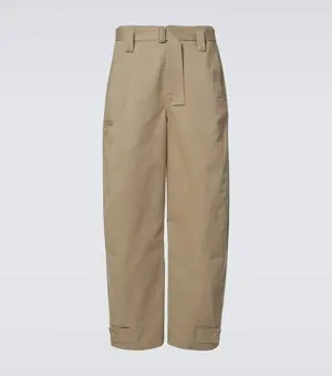 LEMAIRE Twisted Cotton-linen Twill Pants - Beige