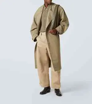 LEMAIRE Twisted Cotton-linen Twill Pants - Beige