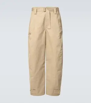 LEMAIRE Twisted Cotton-linen Twill Pants - Beige