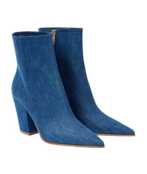 GIANVITO ROSSI Keinna 85 Denim Ankle Boots