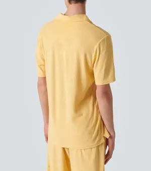 Frescobol Carioca Faustino Cotton Terry Polo Shirt - Yellow