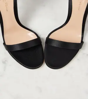 GIANVITO ROSSI Adore 105 Embellished Satin Sandals