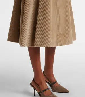 Brunello Cucinelli Cotton Midi Skirt