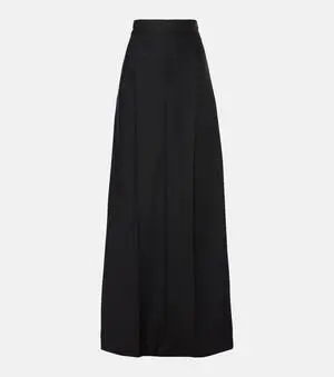 Plan C Wool Maxi Skirt - Black
