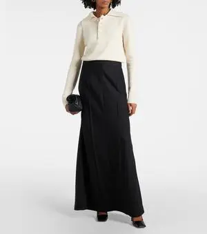 Plan C Wool Maxi Skirt