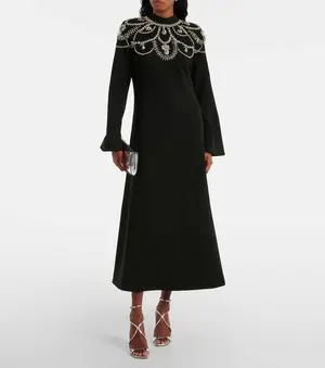 Simkhai Odetta Embellished Midi Dress