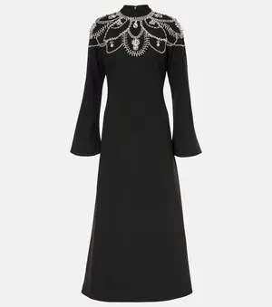 Simkhai Odetta Embellished Midi Dress - Black