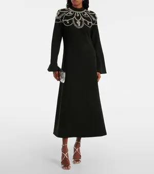 Simkhai Odetta Embellished Midi Dress