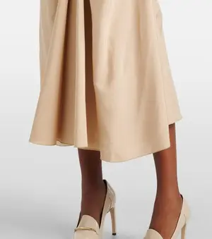 Victoria Beckham Deconstructed Gathered Midi Dress