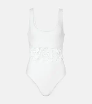 KARLA COLLETTO Aster Embroidered One-piece Swimsuit - White