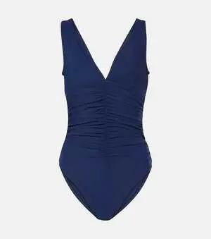 KARLA COLLETTO Gathered Swimsuit - Blue