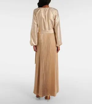 Simkhai Varenya Pleated Midi Dress