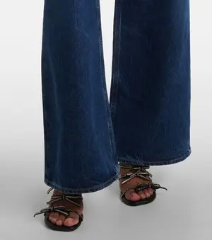 AGOLDE Dame Jean High-rise Wide-leg Jeans - Blue