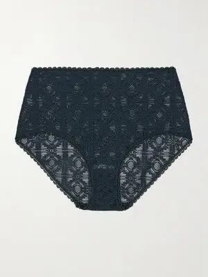 ERES Ganse Stretch-lace Briefs - Blue