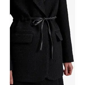 MALINA Elodie Drawstring Wool-blend Blazer