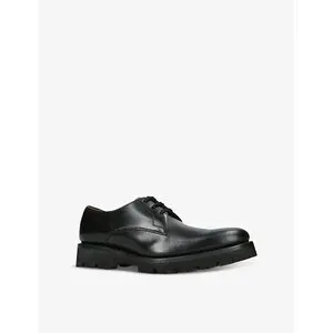 Grenson Gardener Lace-up Leather Derby Shoes - Black