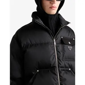 Prada Re-nylon Cropped Recycled-nylon Shell-down Jacket