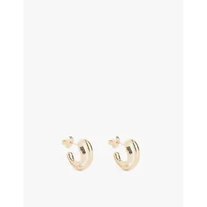 Bottega Veneta Open Drop Earrings - Yellow Gold