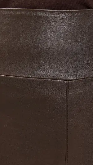 Sprwmn Crop Flare Leather Pants