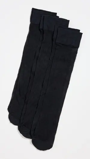 STEMS Essential Sheer Knee High Socks Set Of Three