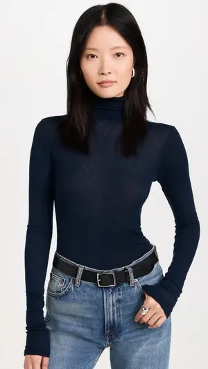 Sold Out NYC The Cashmere Turtleneck - Navy