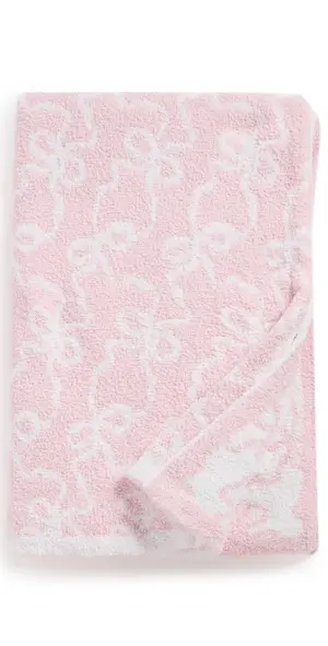 LoveShackFancy Teddy Bow Blanket Pastry Pink