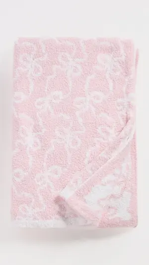 LoveShackFancy Teddy Bow Blanket - Pastry Pink