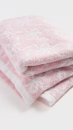 LoveShackFancy Teddy Bow Blanket - Pastry Pink