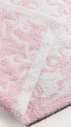 LoveShackFancy Teddy Bow Blanket - Pastry Pink