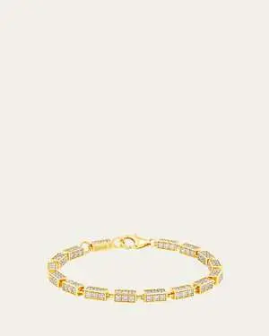 SUZANNE KALAN 18k Yellow Diamond Link Bracelet - Gold