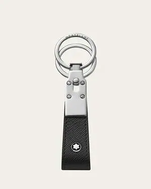 Montblanc Sartorial Leather Loop Key Fob - Black